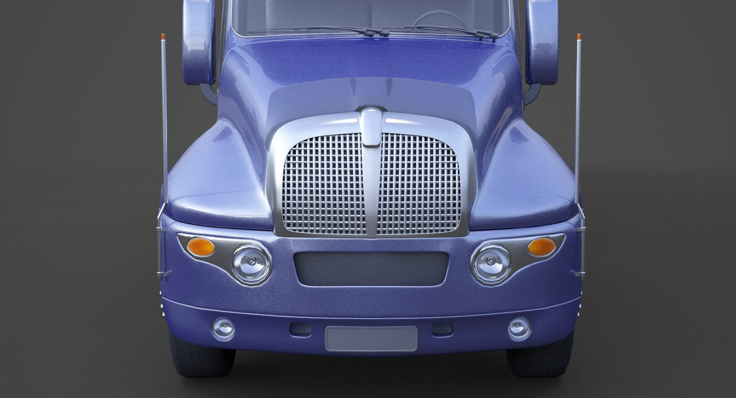 Generic Container Truck 03 - 3D Model by sky3dstudios69