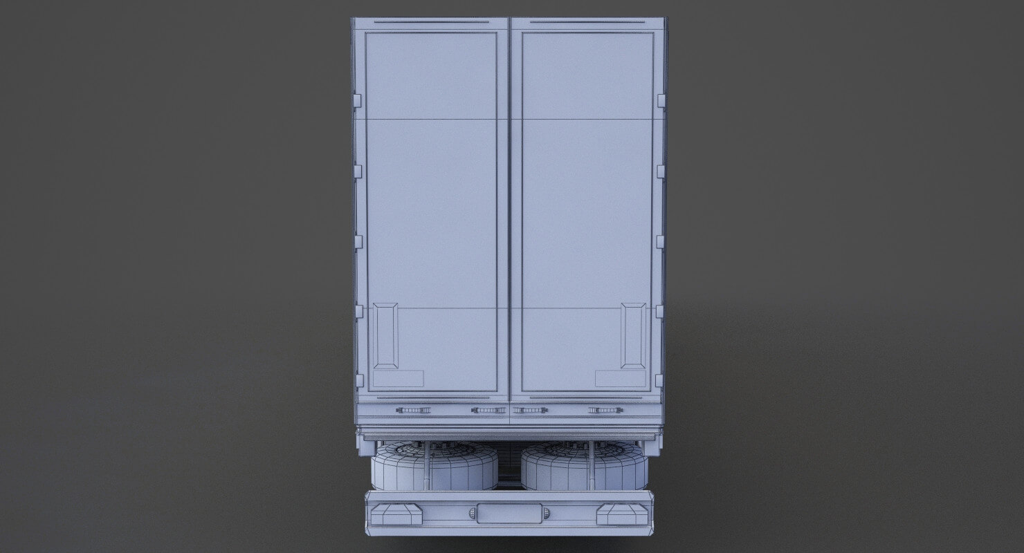 Generic Container Truck 03 - 3D Model by sky3dstudios69