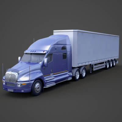 Generic Container Truck 03 - 3D Model by sky3dstudios69