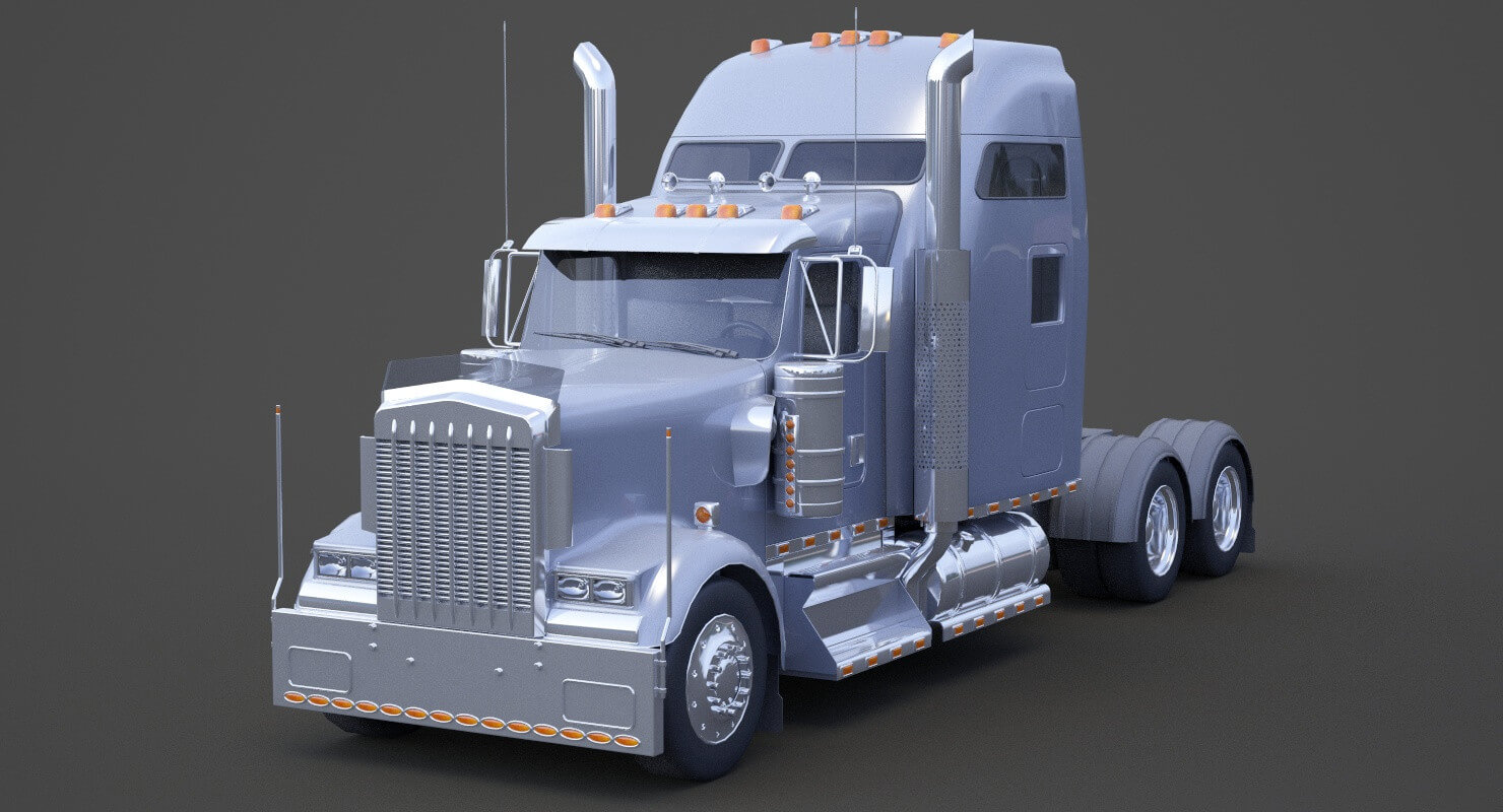 Generic Container Truck 01 - 3D Model by sky3dstudios69