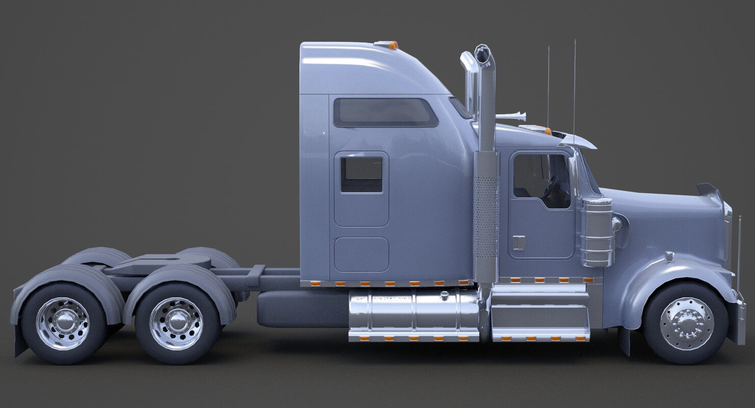 Generic Container Truck 01 - 3D Model by sky3dstudios69