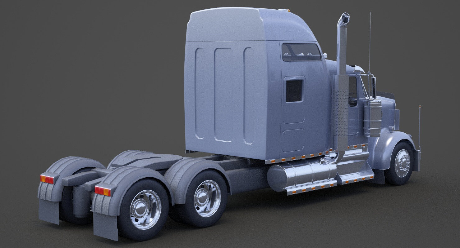 Generic Container Truck 01 - 3D Model by sky3dstudios69