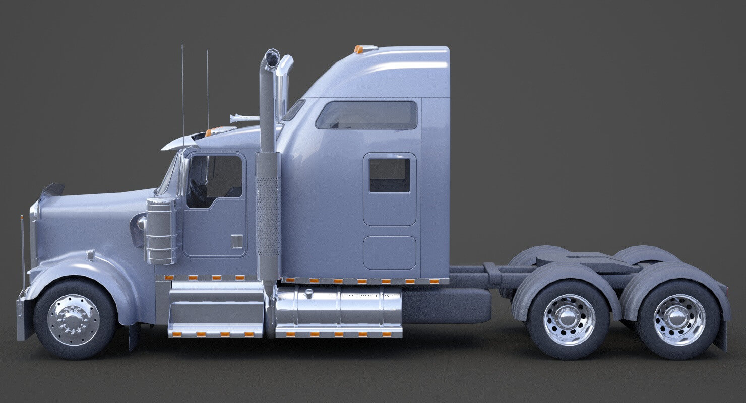 Generic Container Truck 01 - 3D Model by sky3dstudios69