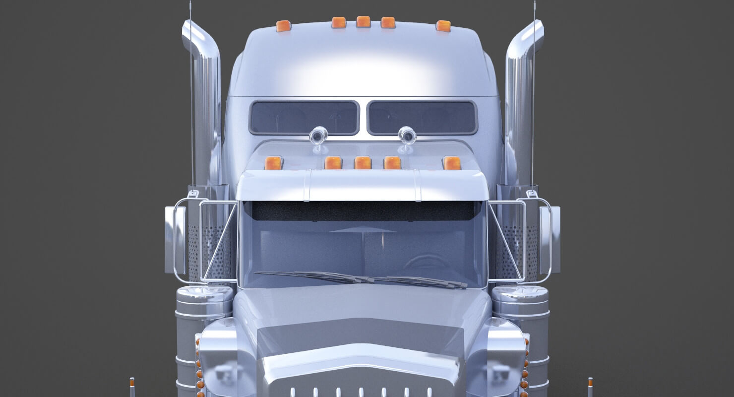 Generic Container Truck 01 - 3D Model by sky3dstudios69