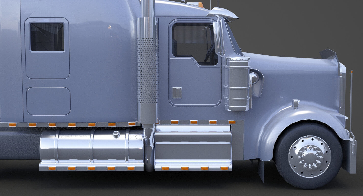 Generic Container Truck 01 - 3D Model by sky3dstudios69