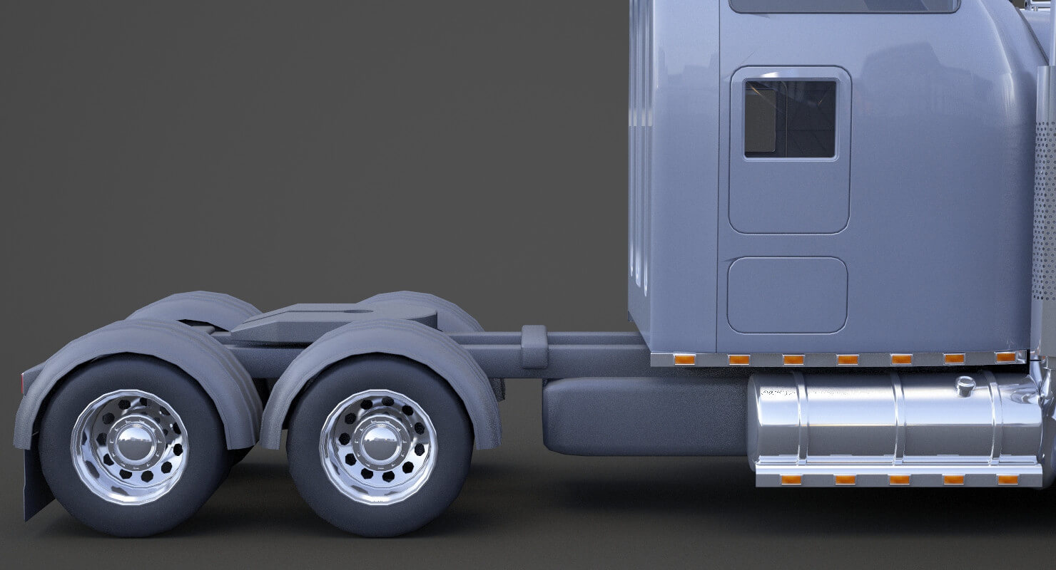 Generic Container Truck 01 - 3D Model by sky3dstudios69
