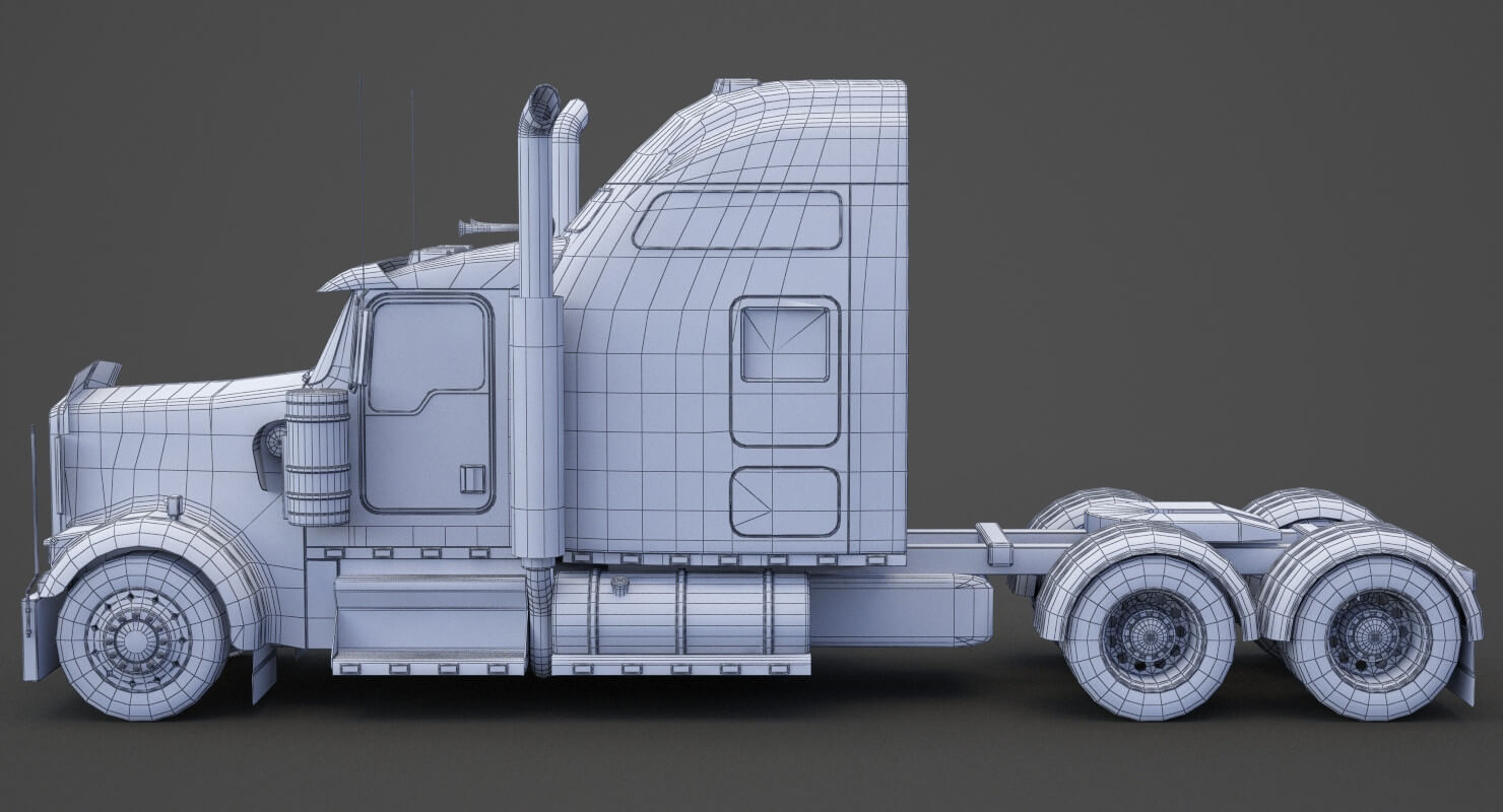 Generic Container Truck 01 - 3D Model by sky3dstudios69