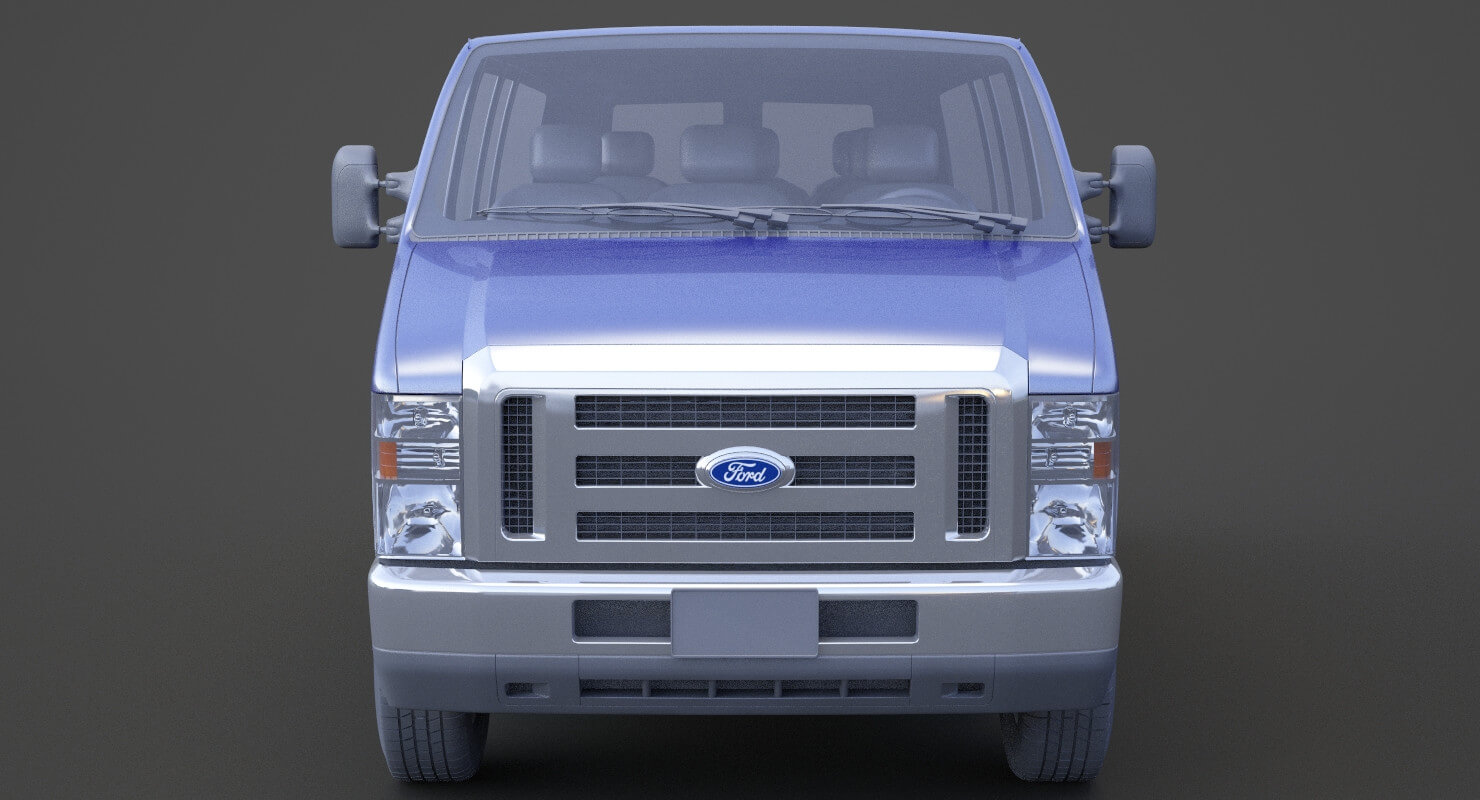 Generic Ford Van 01 - 3D Model by sky3dstudios69