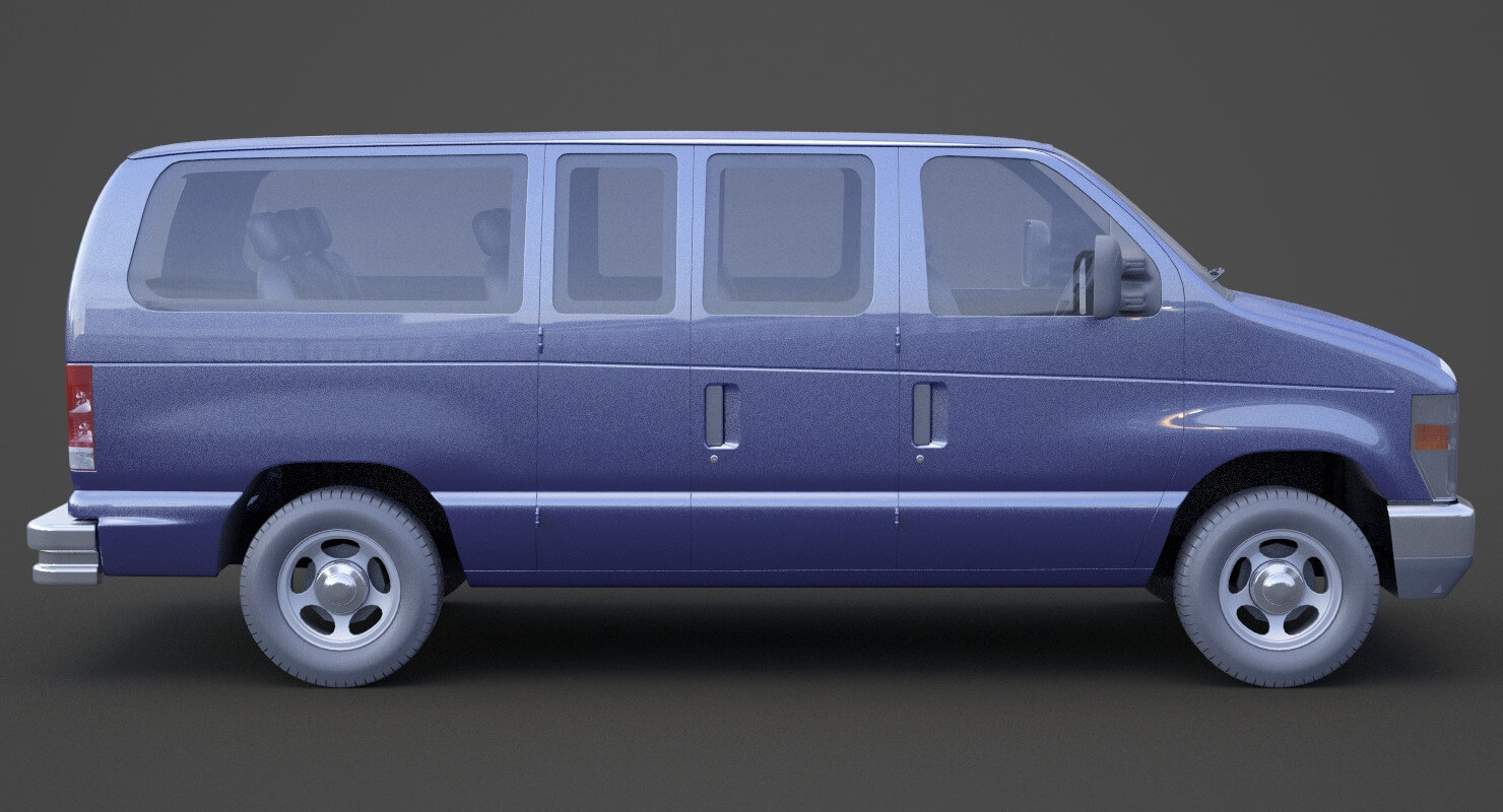 Generic Ford Van 01 - 3D Model by sky3dstudios69