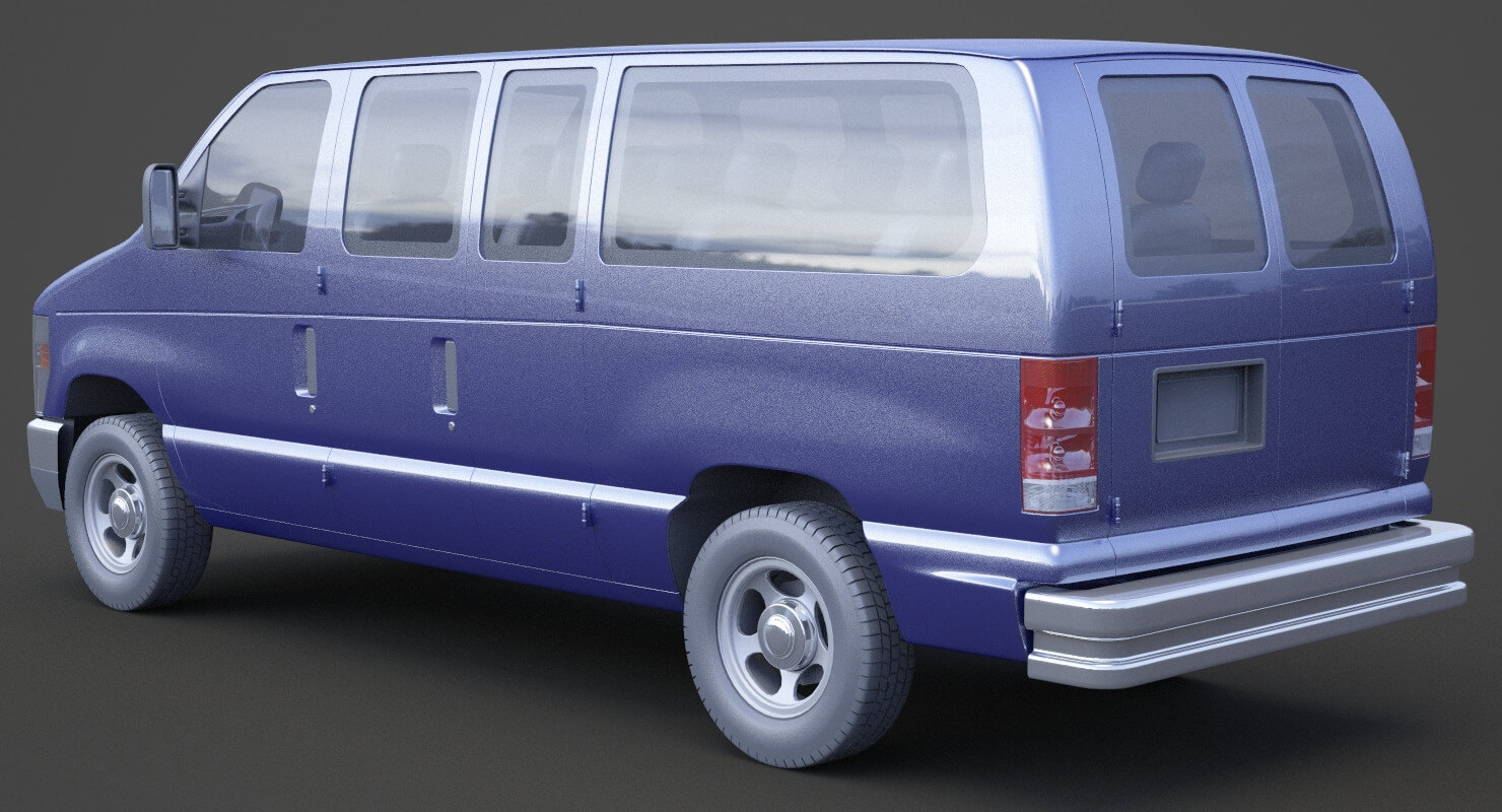 Generic Ford Van 01 - 3D Model by sky3dstudios69