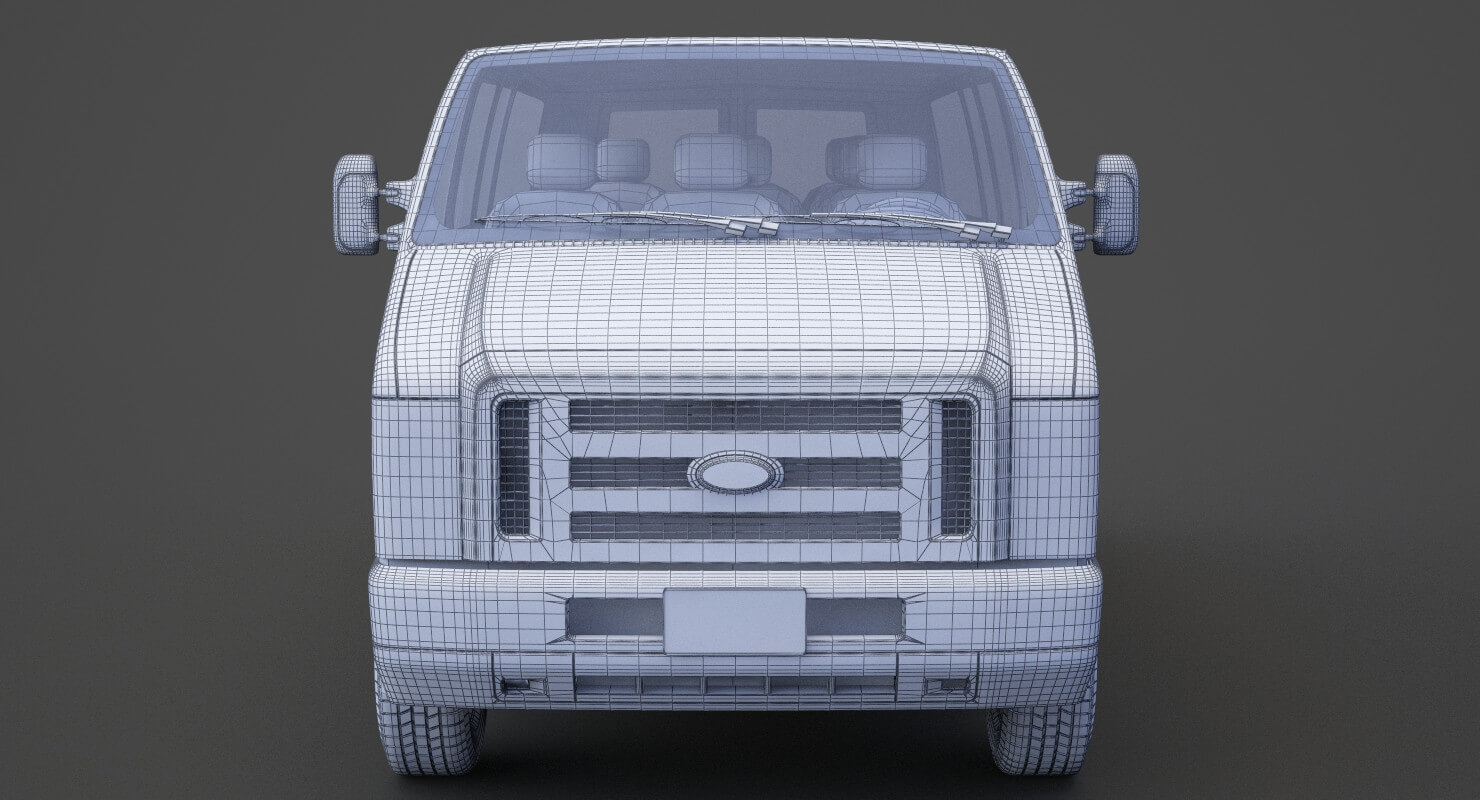 Generic Ford Van 01 - 3D Model by sky3dstudios69