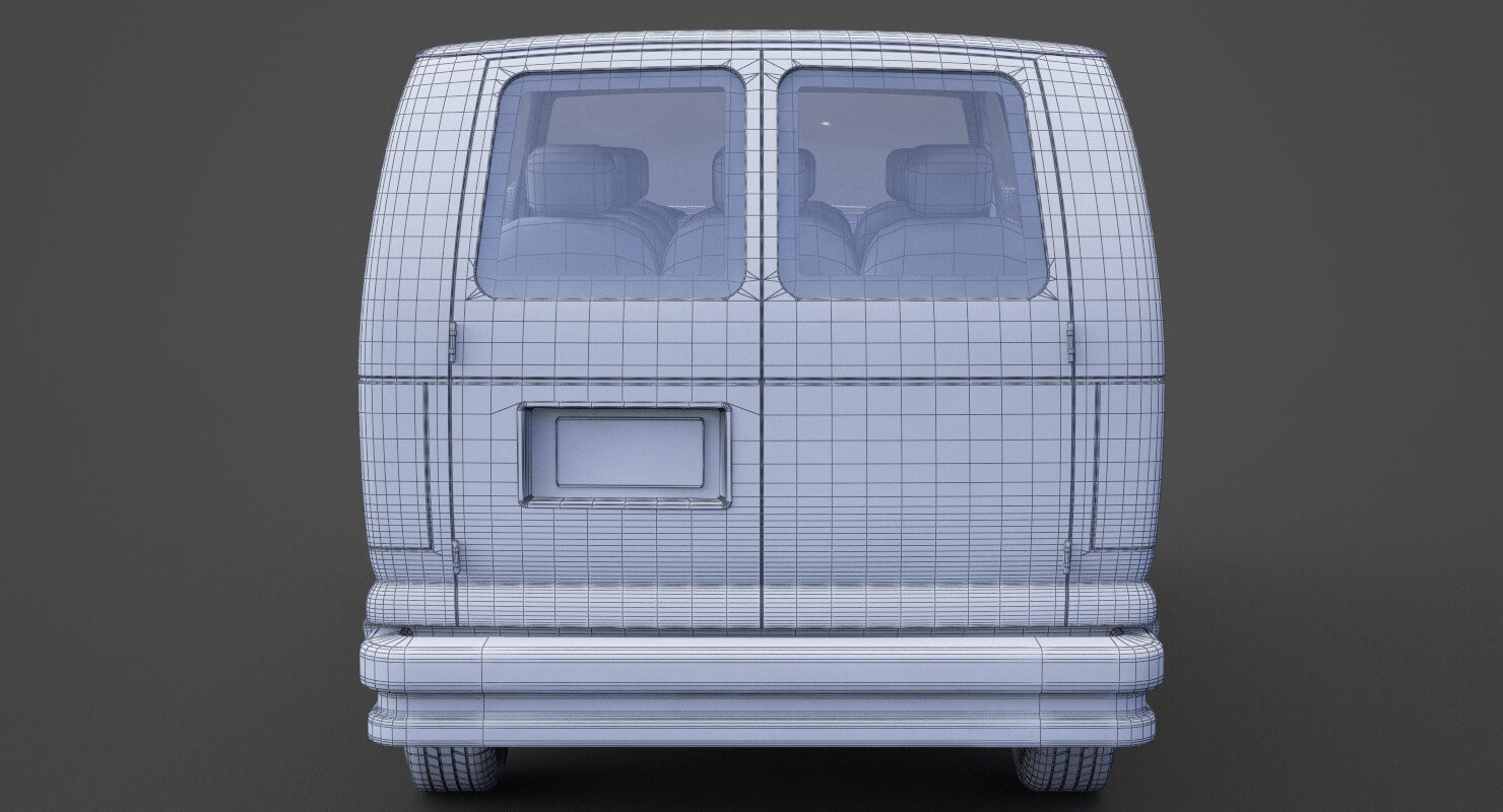 Generic Ford Van 01 - 3D Model by sky3dstudios69