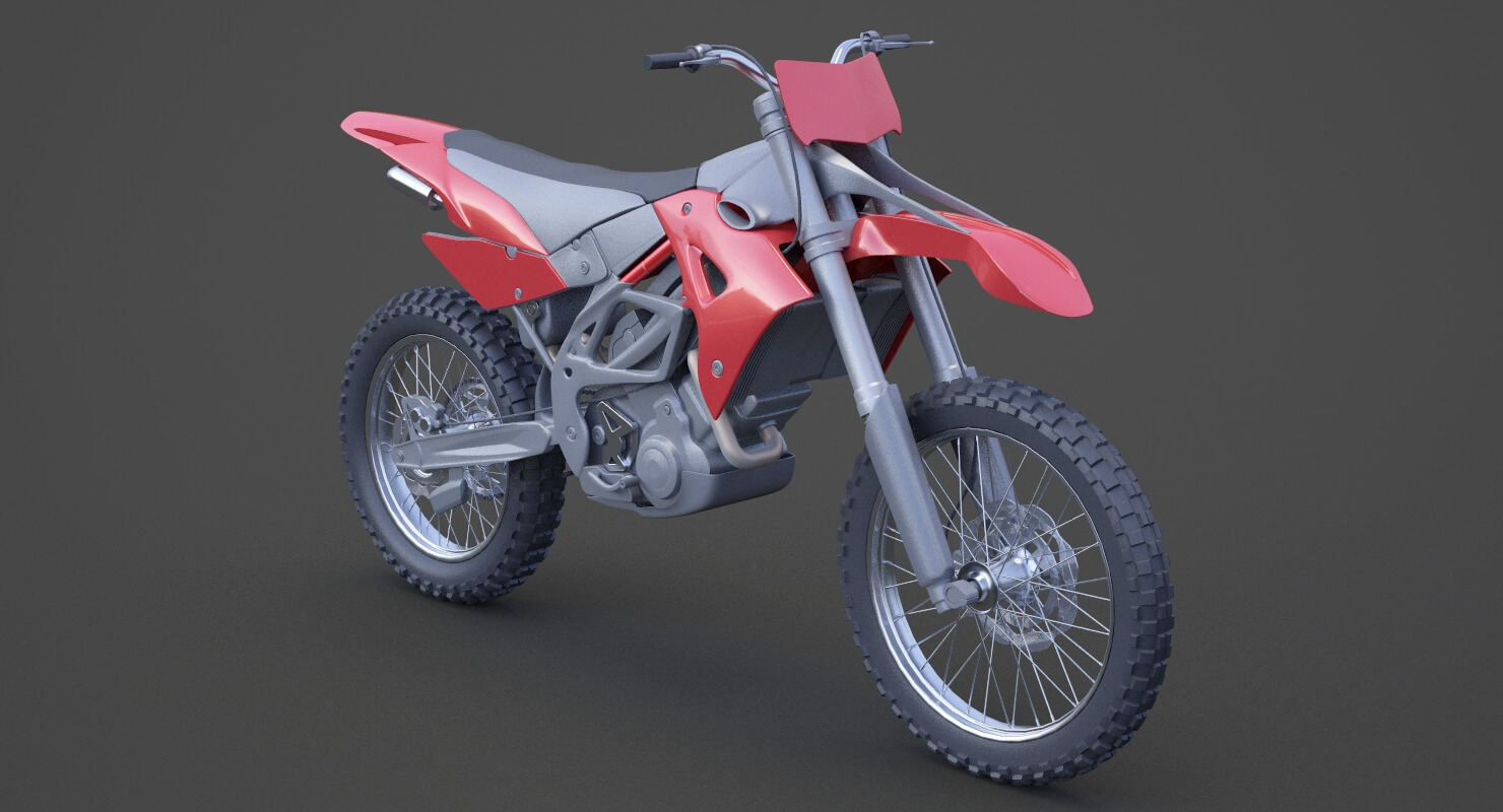 Generic Motorbike 01 - 3D Model by sky3dstudios69