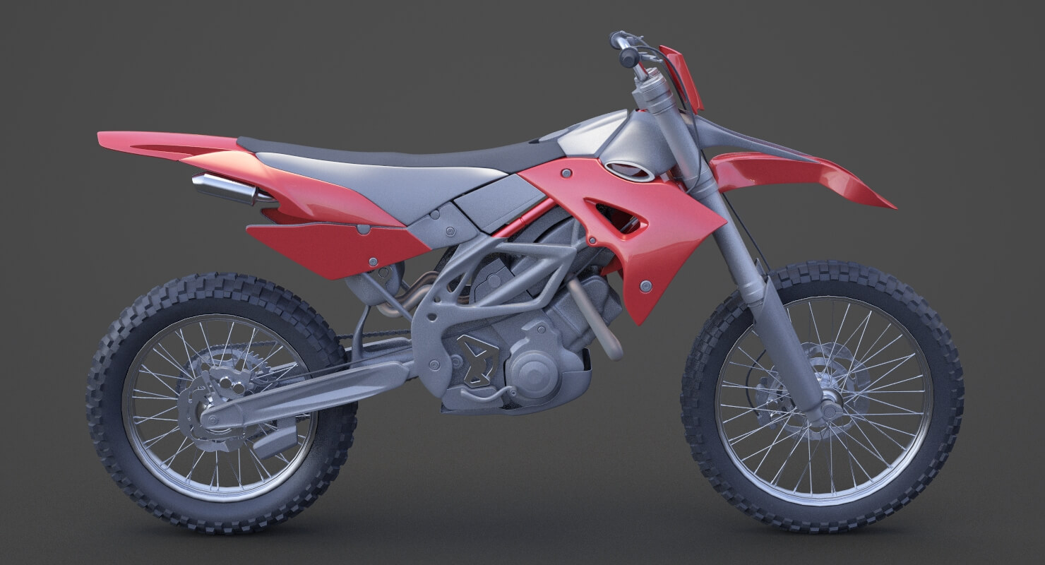 Generic Motorbike 01 - 3D Model by sky3dstudios69