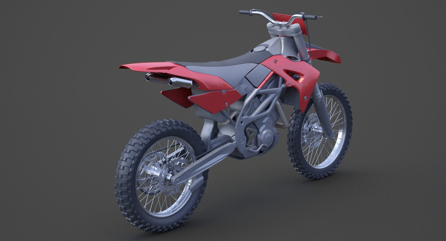 Generic Motorbike 01 - 3D Model by sky3dstudios69
