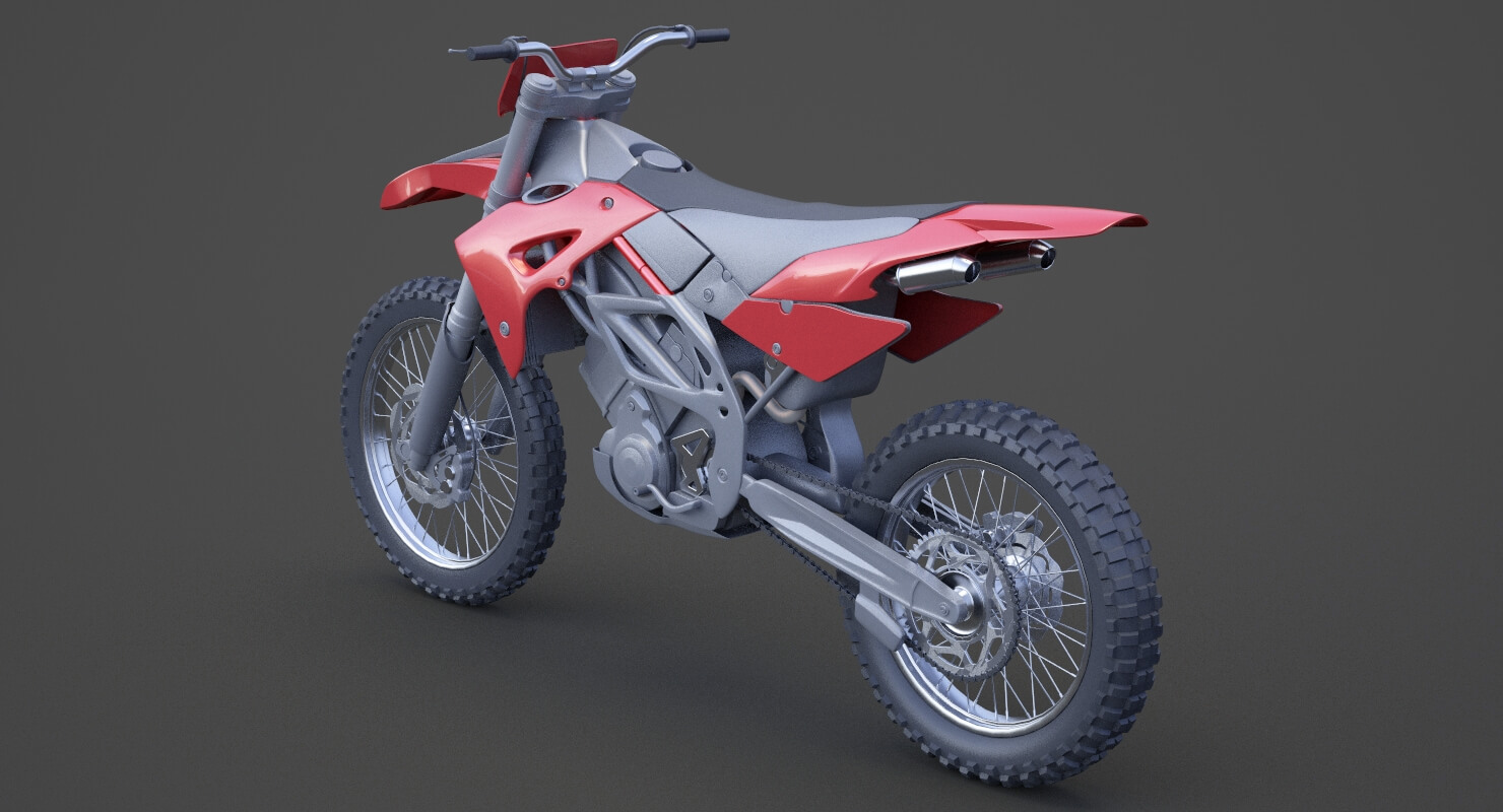 Generic Motorbike 01 - 3D Model by sky3dstudios69