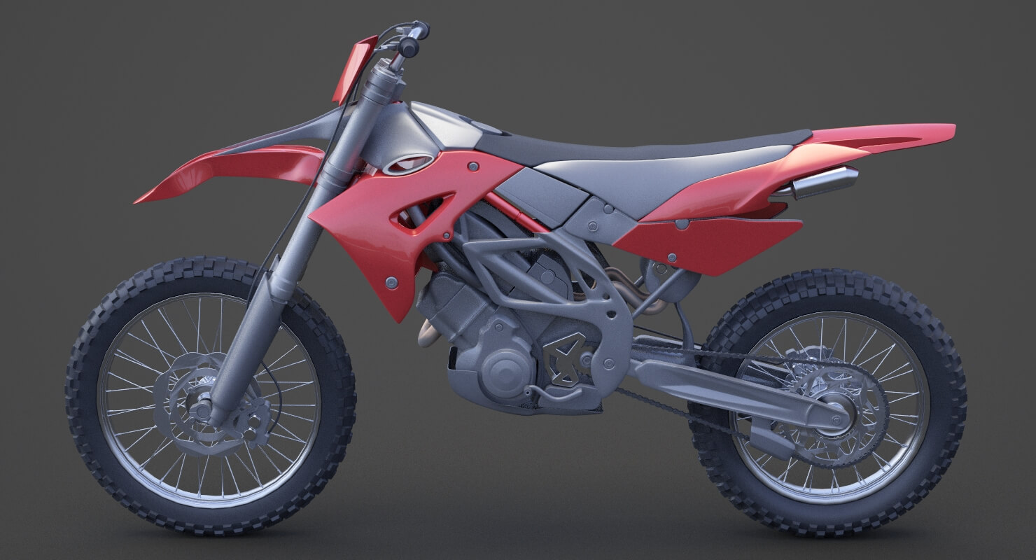 Generic Motorbike 01 - 3D Model by sky3dstudios69
