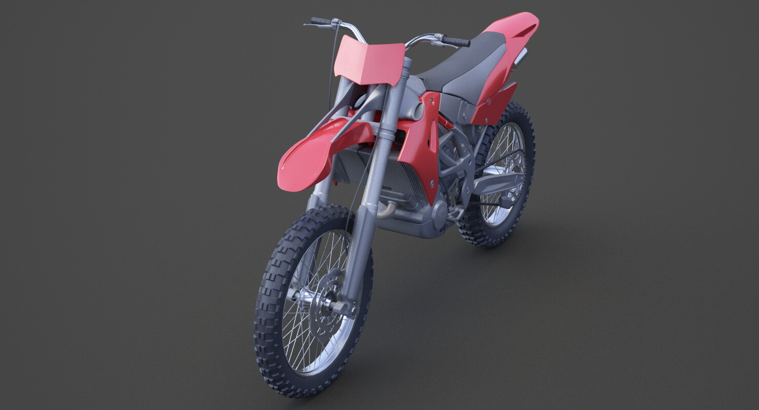 Generic Motorbike 01 - 3D Model by sky3dstudios69