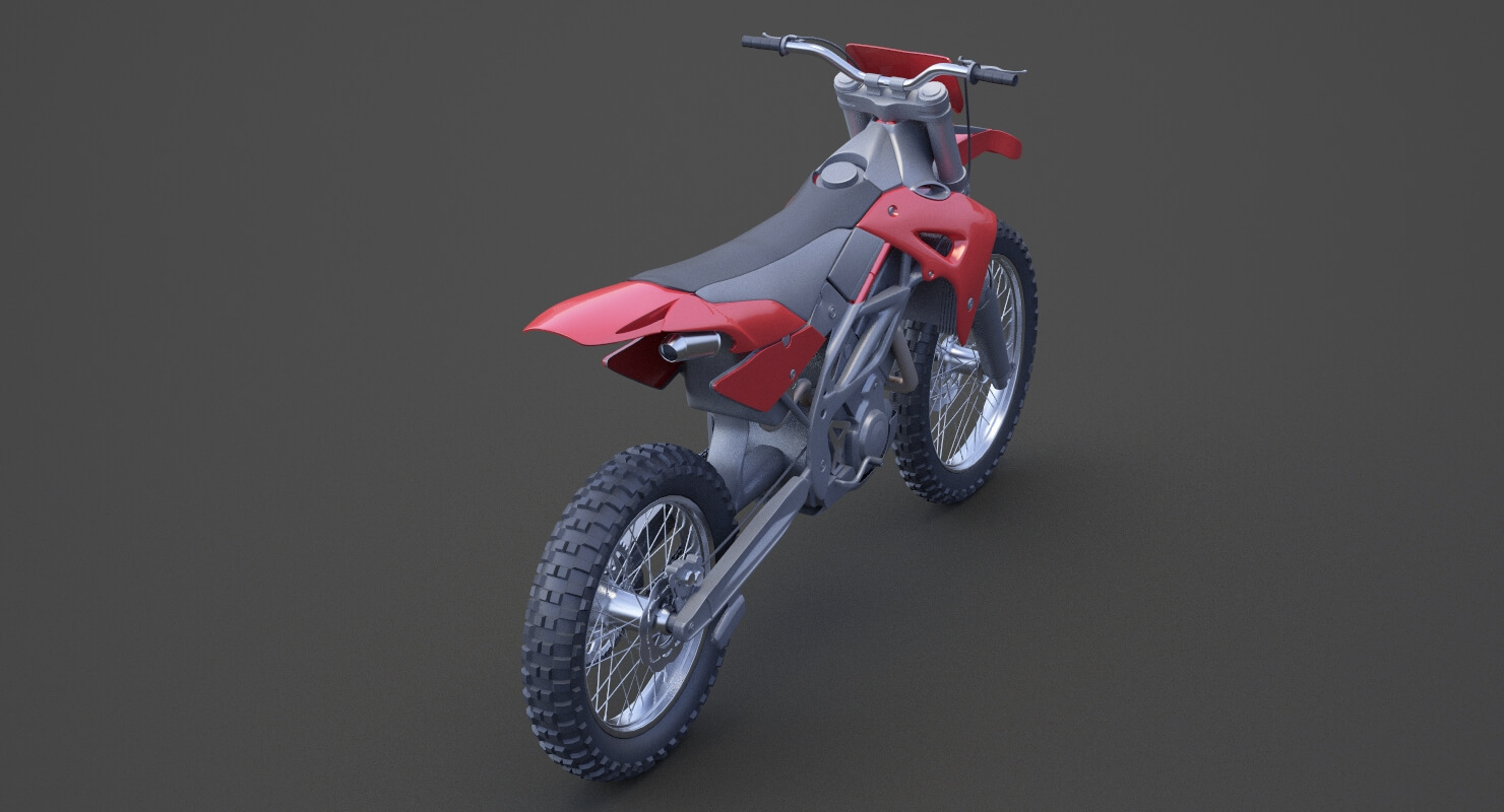 Generic Motorbike 01 - 3D Model by sky3dstudios69