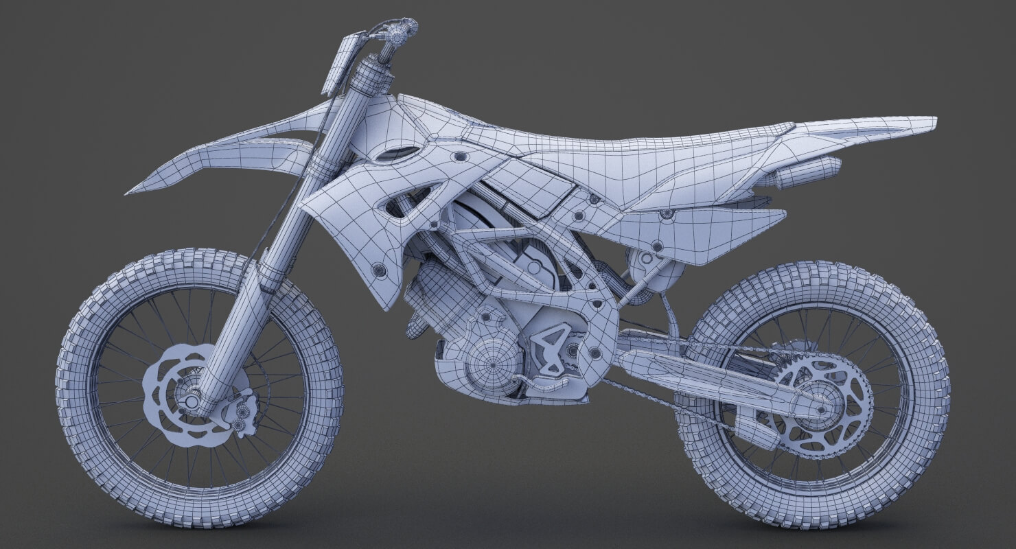Generic Motorbike 01 - 3D Model by sky3dstudios69