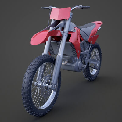 Generic Motorbike 01 - 3D Model by sky3dstudios69