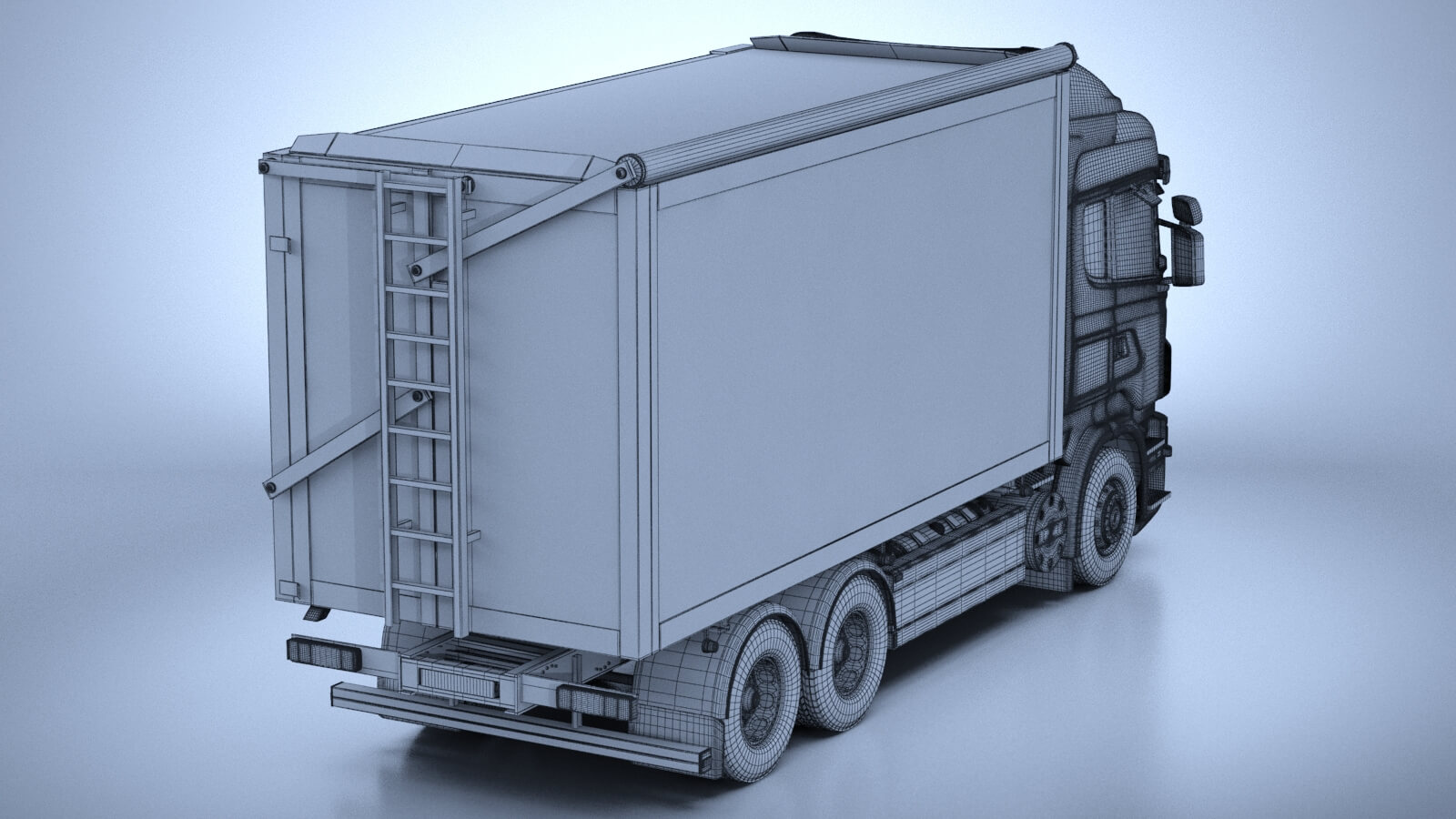 Generic Swedish Truck 01 - 3D Model by sky3dstudios69