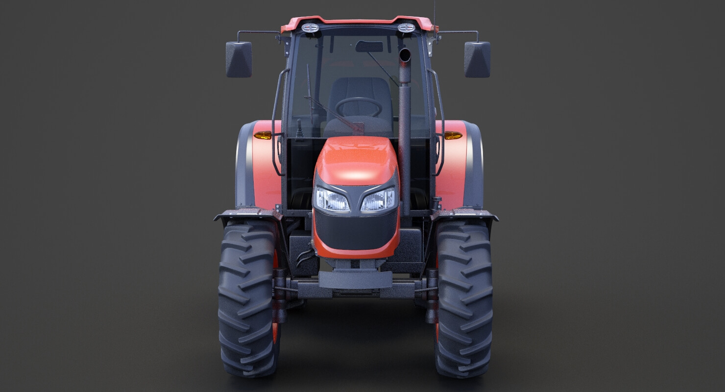 Generic Tractor 01 - 3D Model by sky3dstudios69