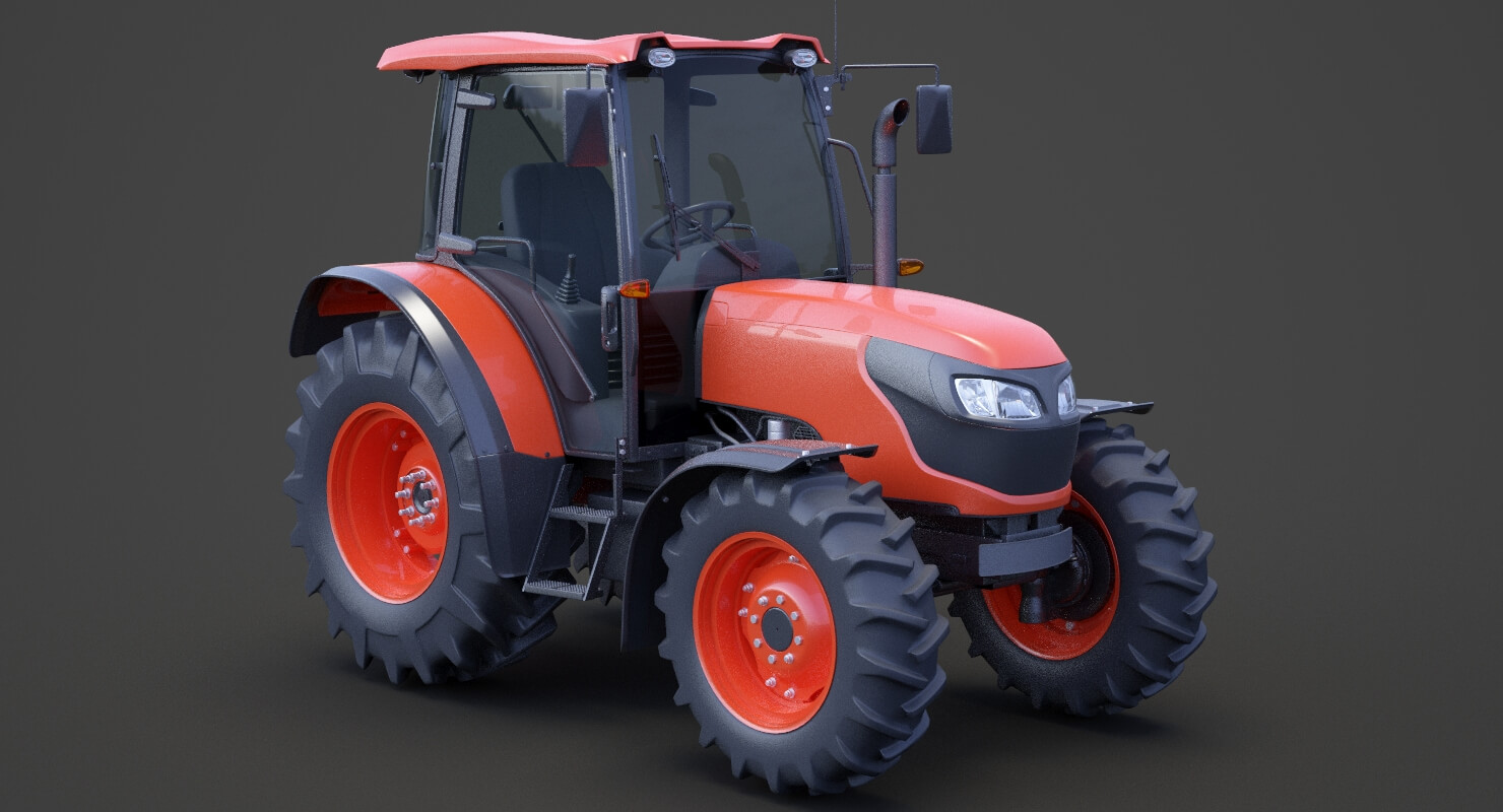 Generic Tractor 01 - 3D Model by sky3dstudios69