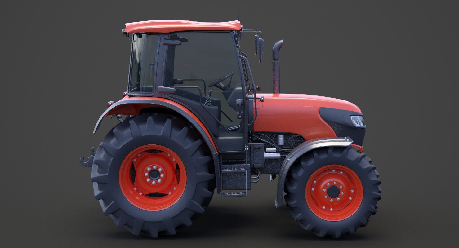 Generic Tractor 01 - 3D Model by sky3dstudios69