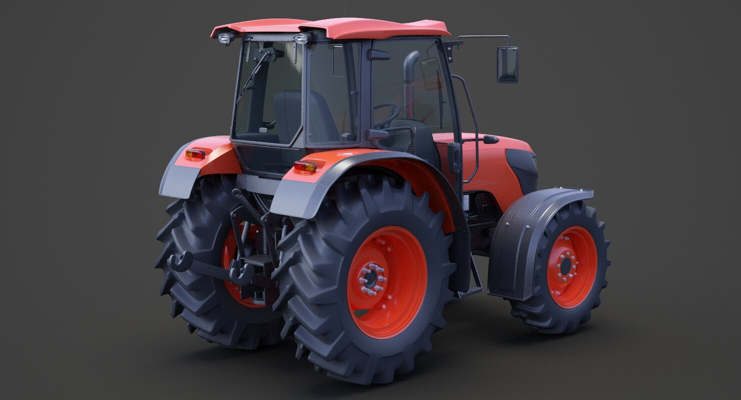 Generic Tractor 01 - 3D Model by sky3dstudios69