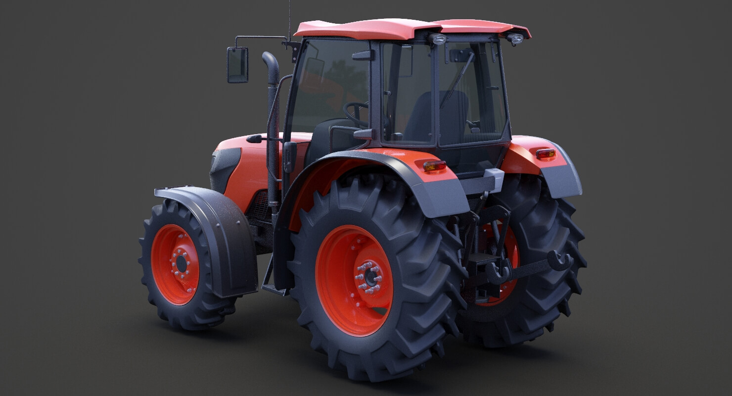 Generic Tractor 01 - 3D Model by sky3dstudios69
