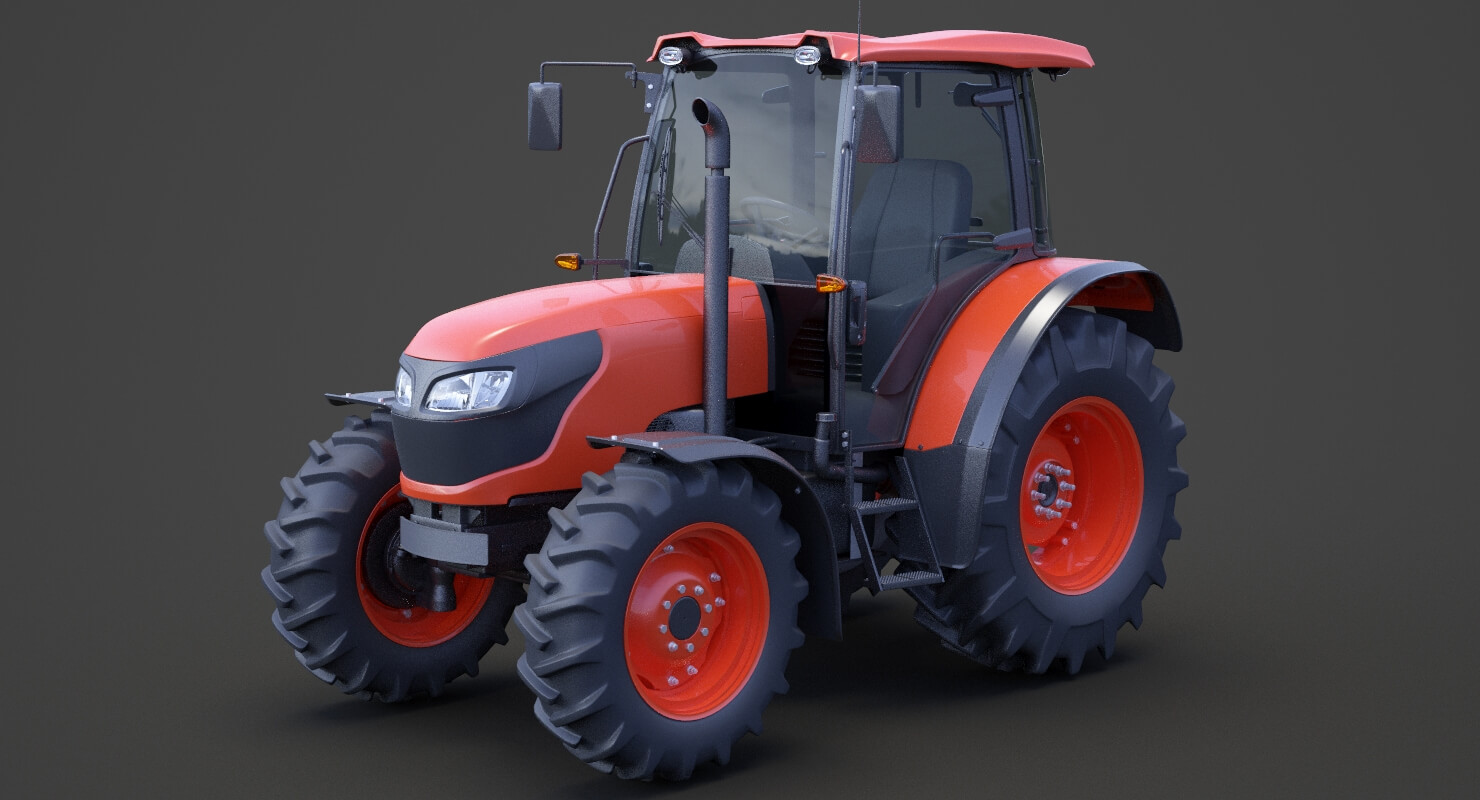 Generic Tractor 01 - 3D Model by sky3dstudios69