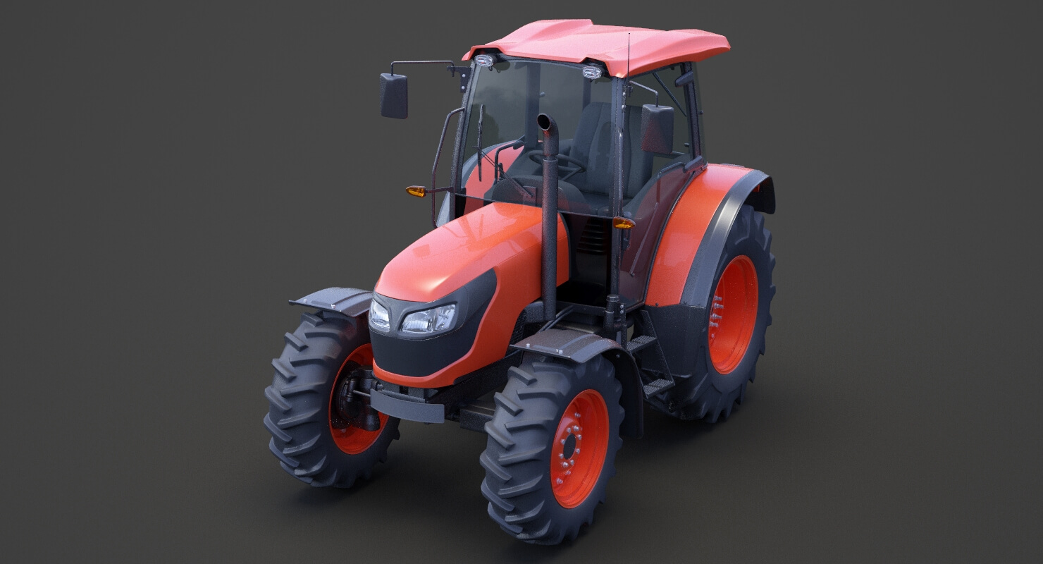 Generic Tractor 01 - 3D Model by sky3dstudios69