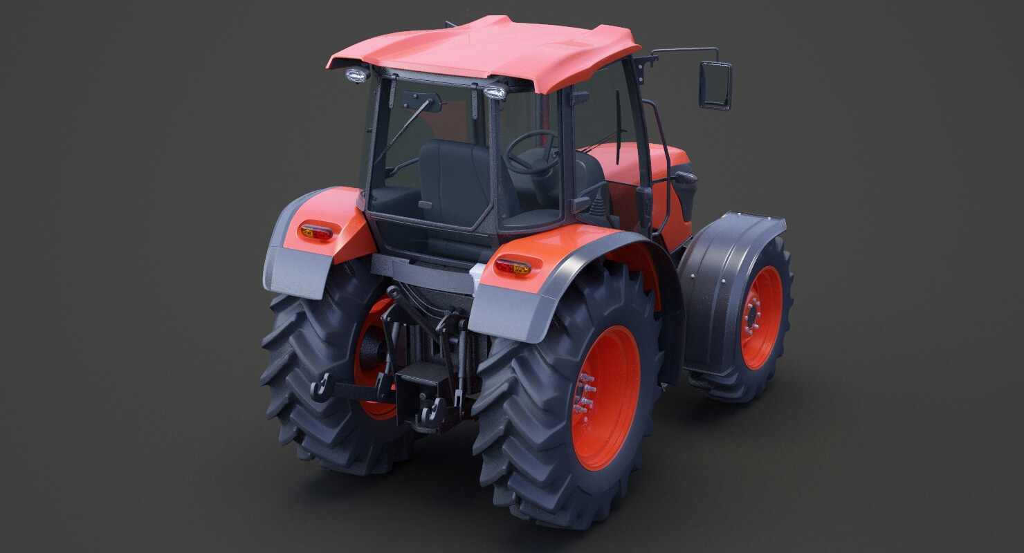 Generic Tractor 01 - 3D Model by sky3dstudios69