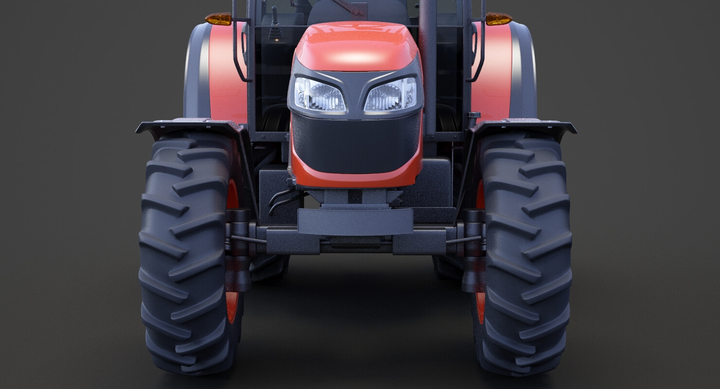 Generic Tractor 01 - 3D Model by sky3dstudios69