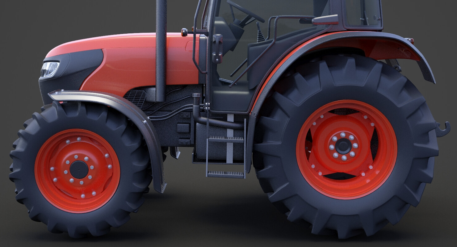 Generic Tractor 01 - 3D Model by sky3dstudios69