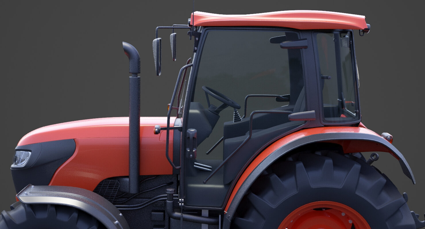 Generic Tractor 01 - 3D Model by sky3dstudios69