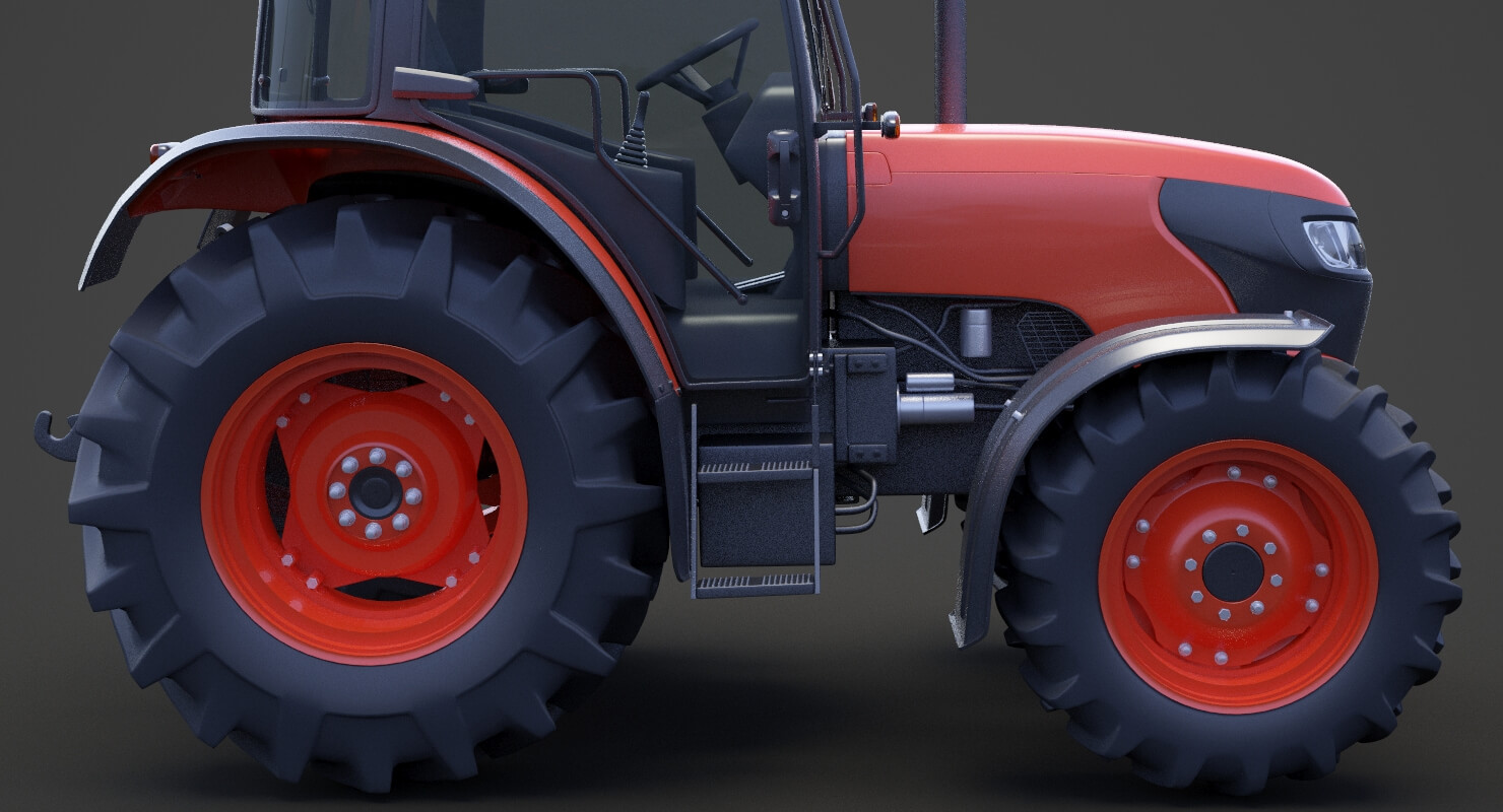 Generic Tractor 01 - 3D Model by sky3dstudios69