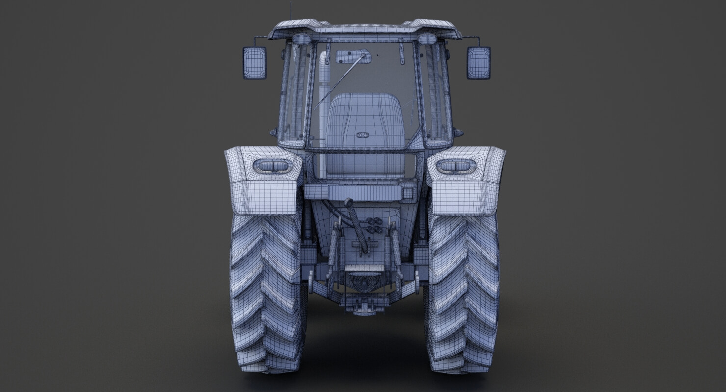 Generic Tractor 01 - 3D Model by sky3dstudios69
