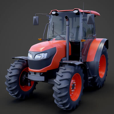 Generic Tractor 01 - 3D Model by sky3dstudios69