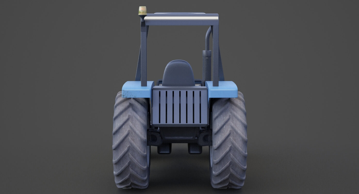 Generic Tractor 01 - 3D Model by sky3dstudios69