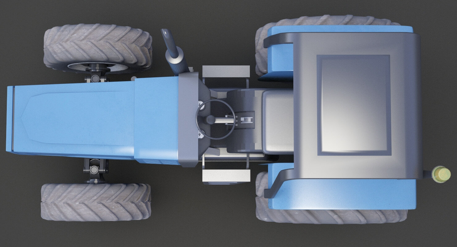 Generic Tractor 01 - 3D Model by sky3dstudios69