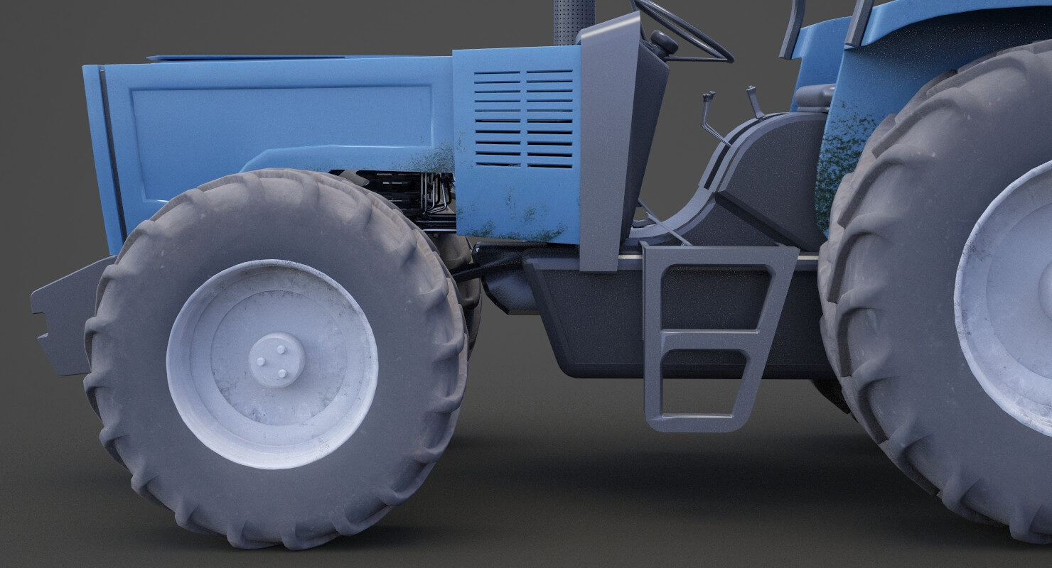 Generic Tractor 01 - 3D Model by sky3dstudios69