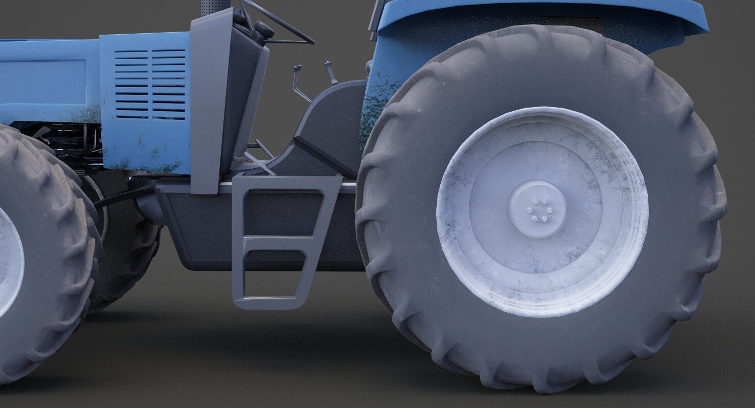 Generic Tractor 01 - 3D Model by sky3dstudios69