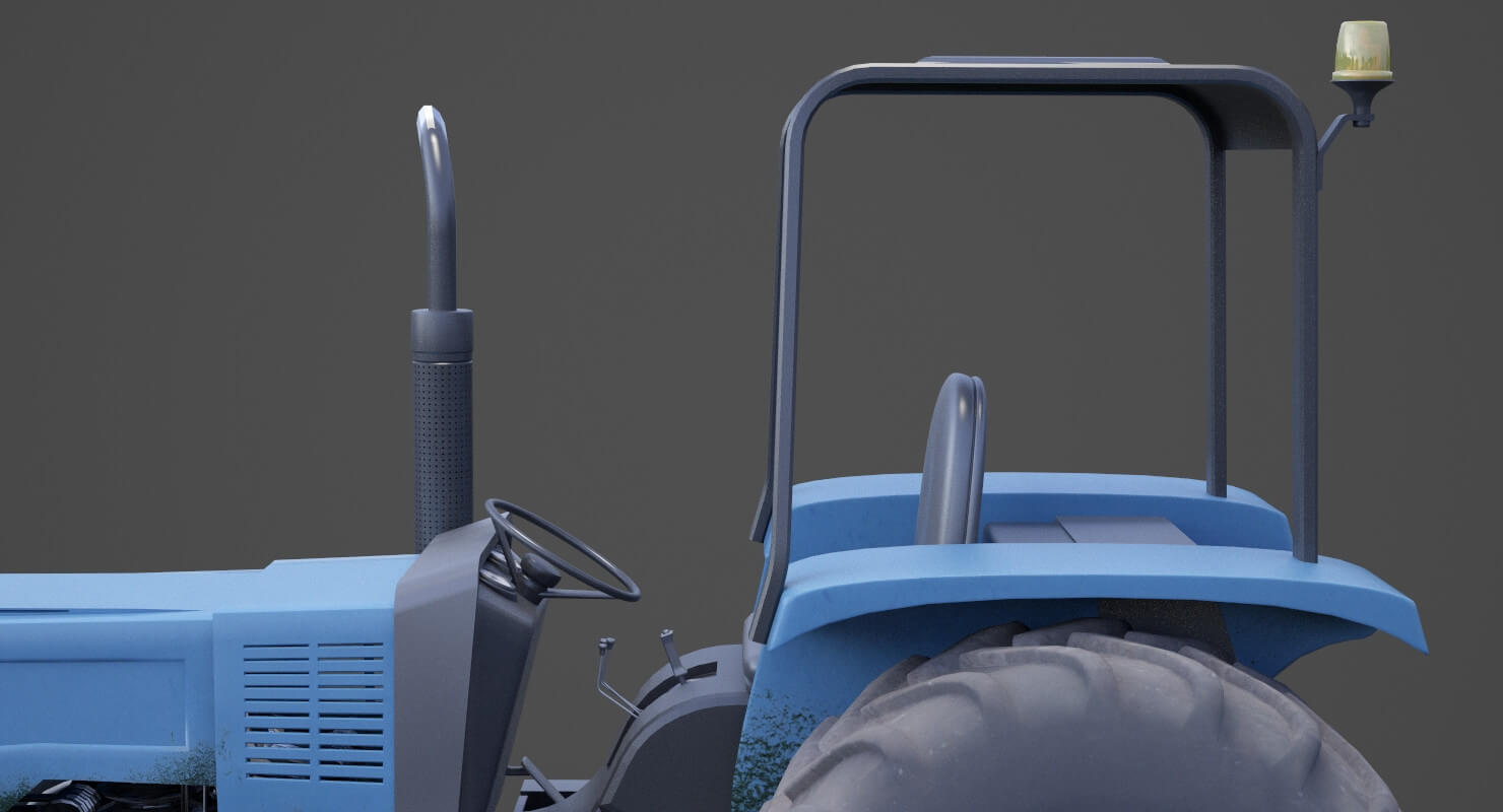 Generic Tractor 01 - 3D Model by sky3dstudios69