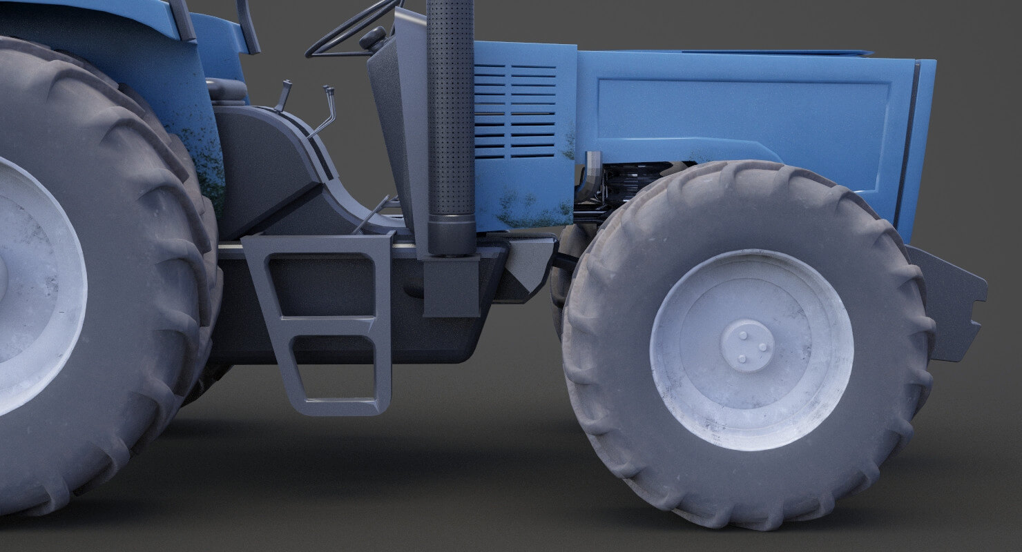 Generic Tractor 01 - 3D Model by sky3dstudios69