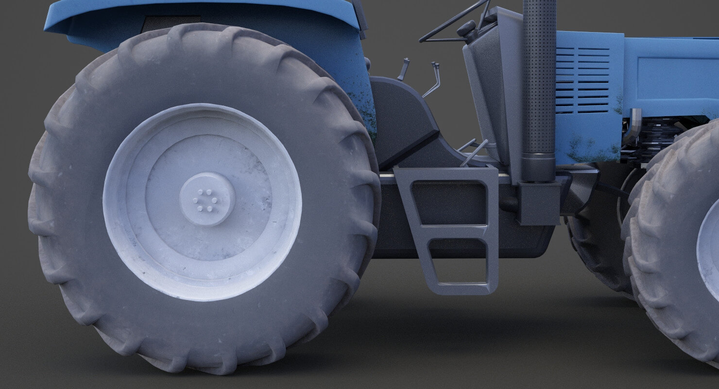 Generic Tractor 01 - 3D Model by sky3dstudios69