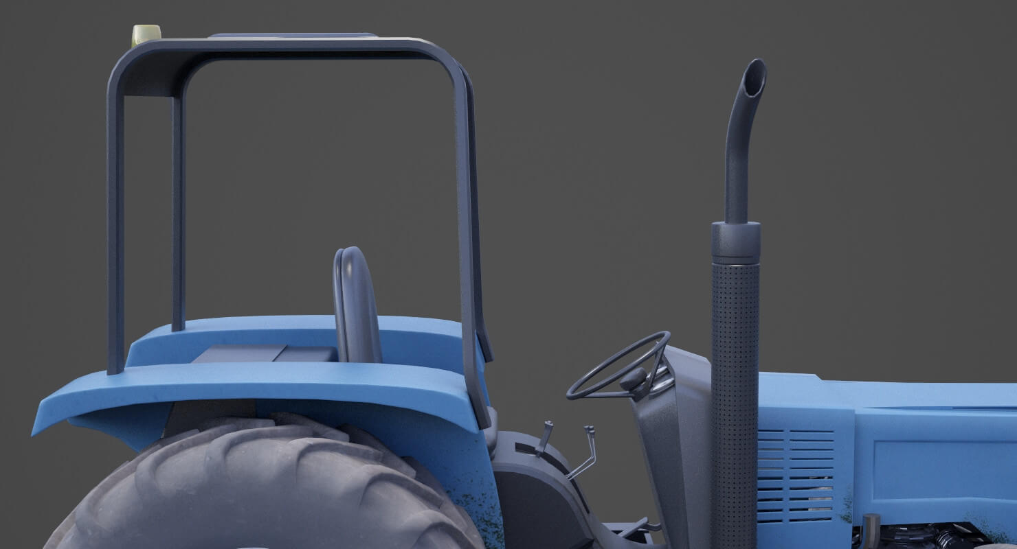 Generic Tractor 01 - 3D Model by sky3dstudios69