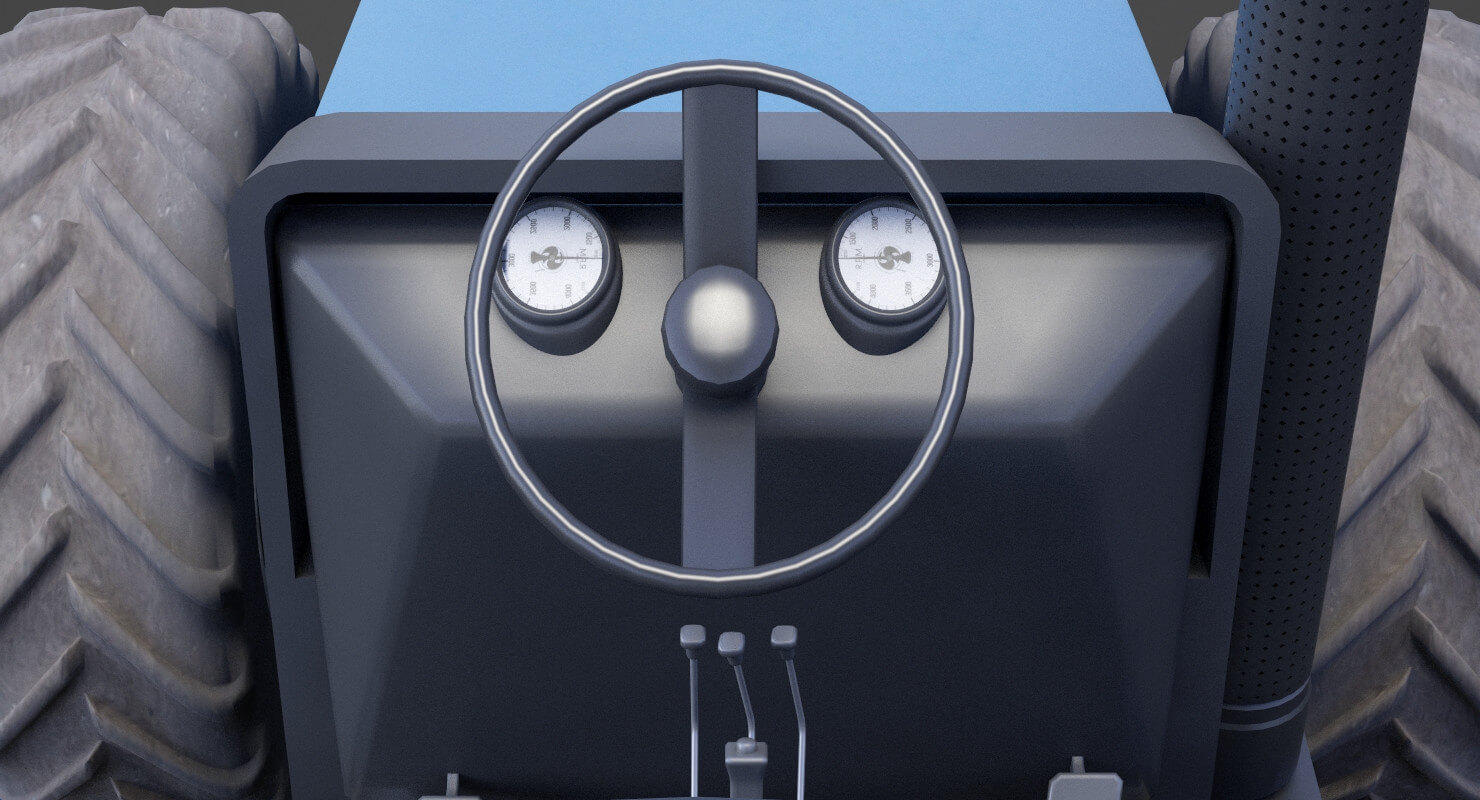 Generic Tractor 01 - 3D Model by sky3dstudios69