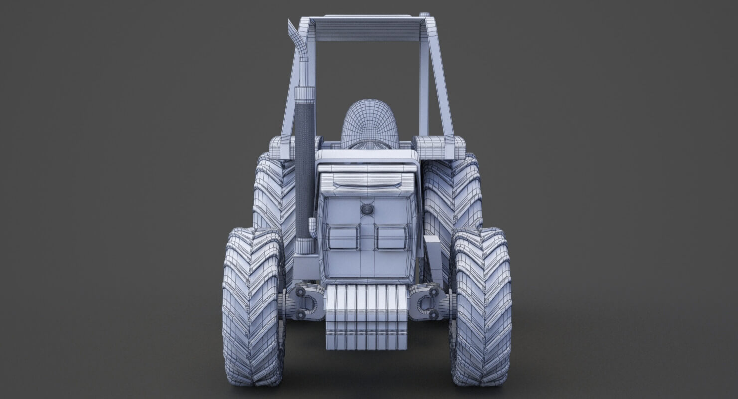 Generic Tractor 01 - 3D Model by sky3dstudios69